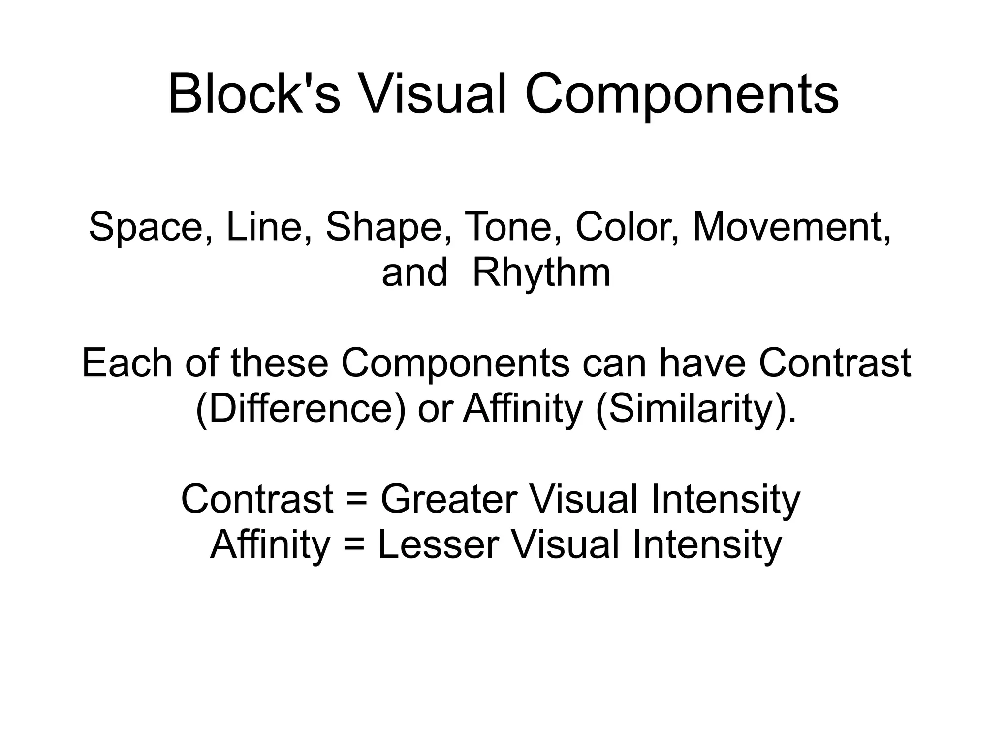 Bruce Block's Visual Components For Filmmakers | PDF
