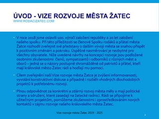 Vize rozvoje města Žatec 2019-2025 | PPTX