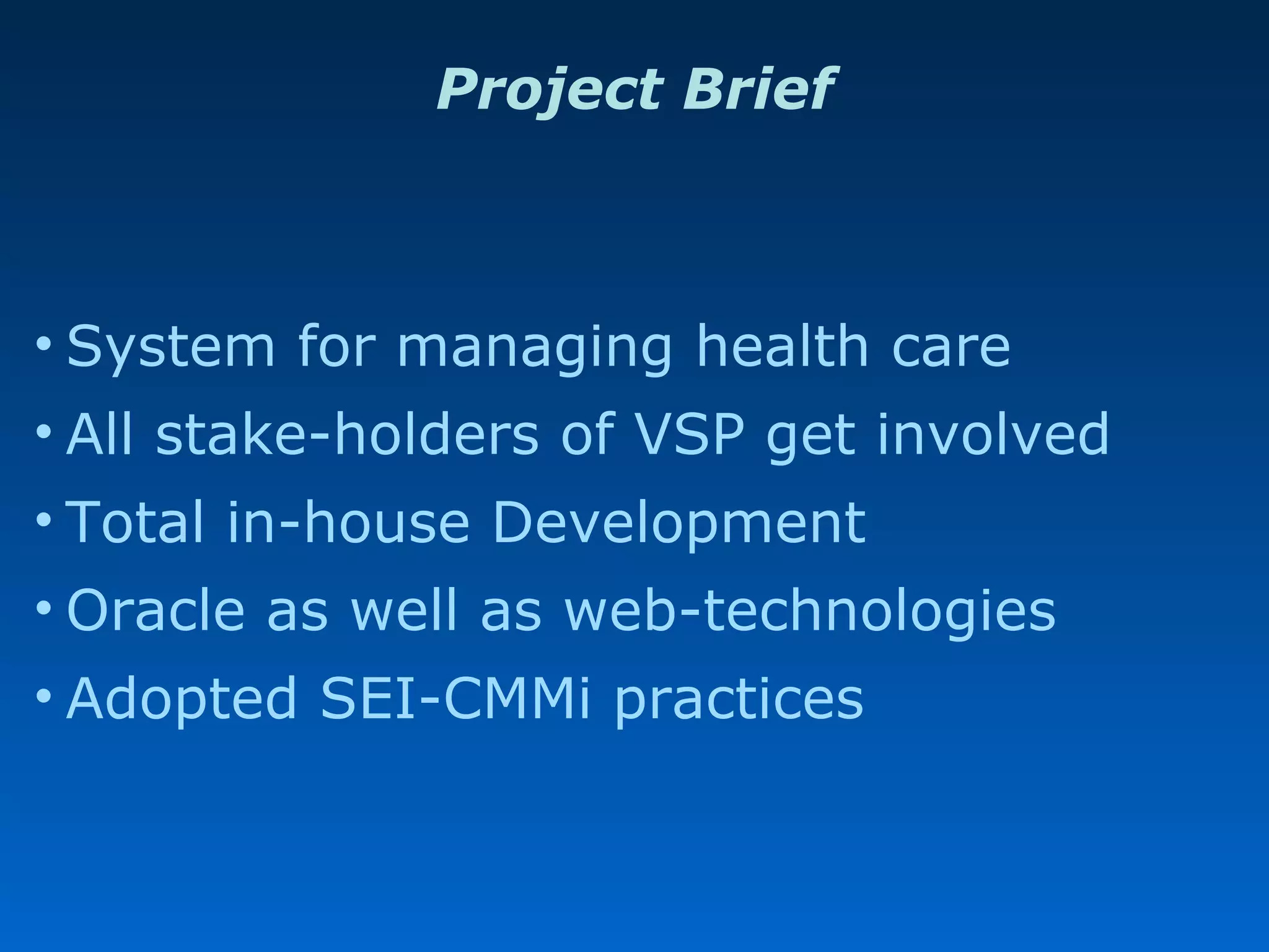 VIZHMS - Vizag Steel Health Management System | PPT