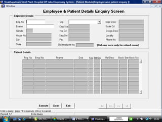 VIZHMS - Vizag Steel Health Management System | PPT | Healthcare ...