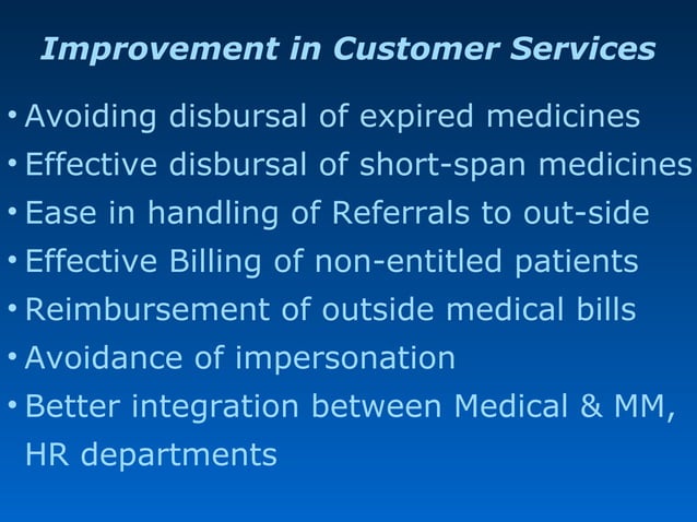 VIZHMS - Vizag Steel Health Management System | PPT | Healthcare ...