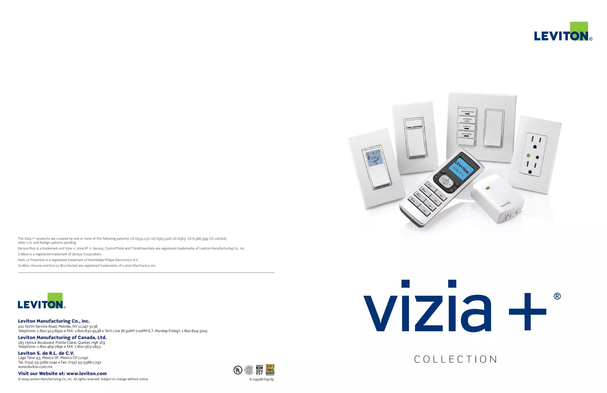 Vizia rf+ collection | PDF