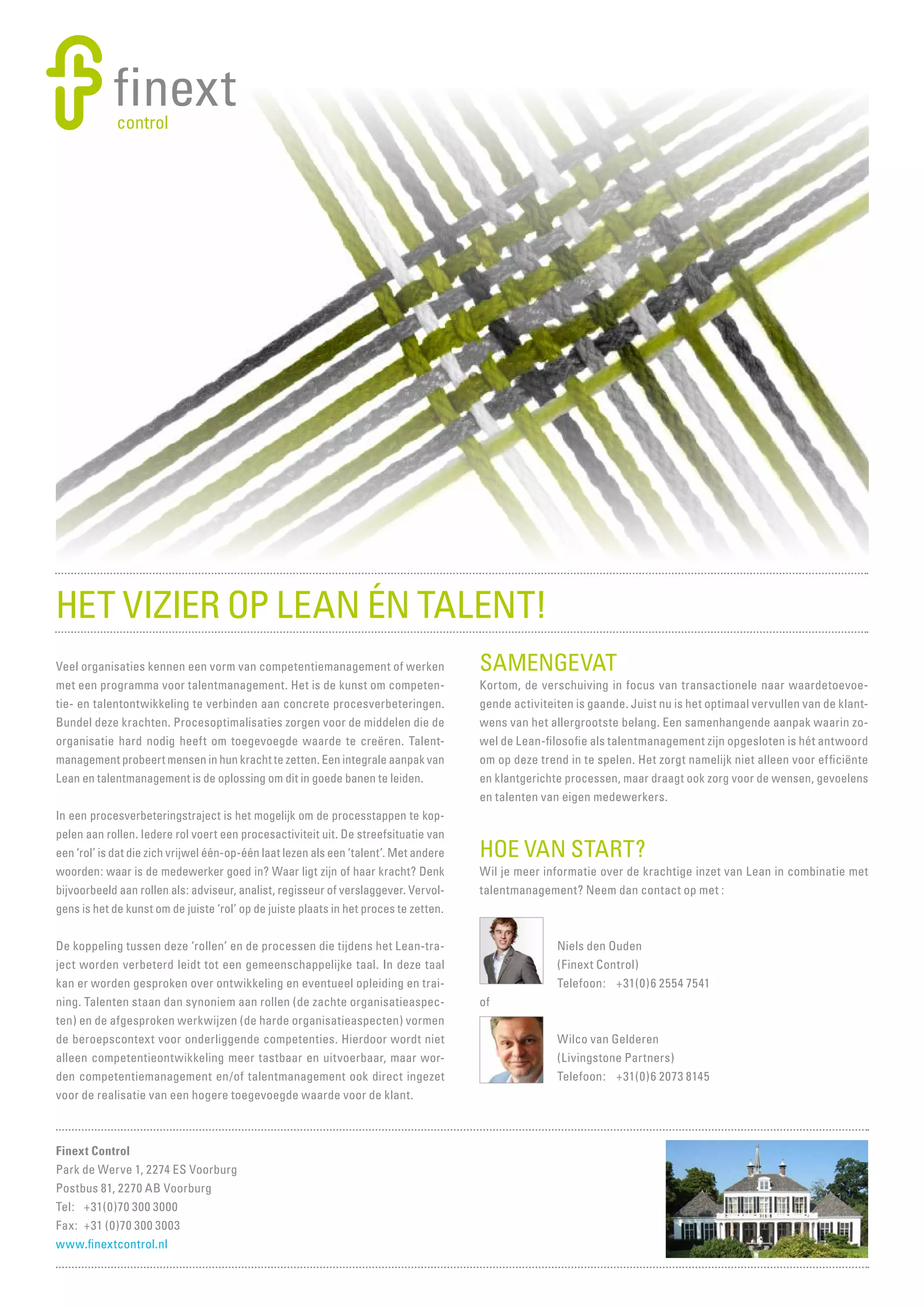 Het vizier op lean én talent binnen organisaties! | PDF