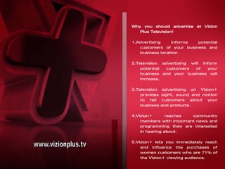 Vizion Plus Television | PPT