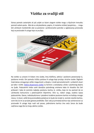 Vizitke 2 | PDF