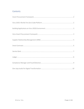 Vizru Smart Procurement Framework | PDF