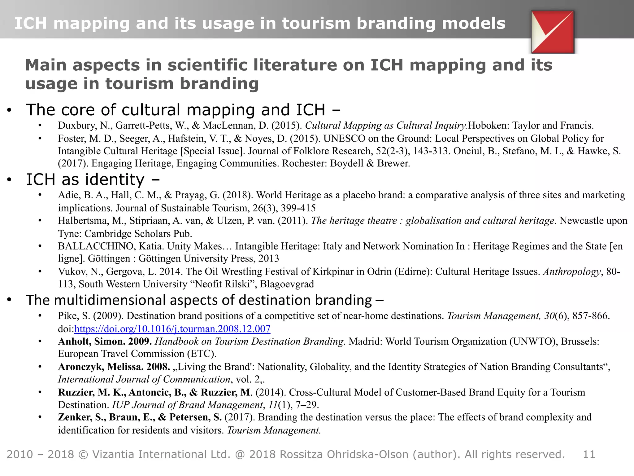 Cultural mapping of intangible cultural heritage and its usage in ...
