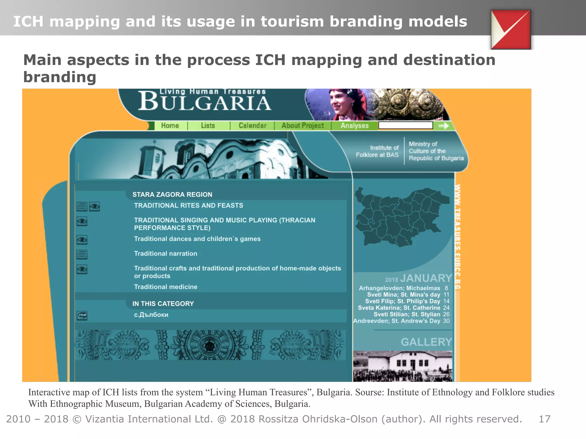 Cultural mapping of intangible cultural heritage and its usage in ...