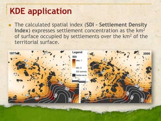 Spatio-temporal analysis using urban-rural gradient modelling and landscape metrics | PPTX