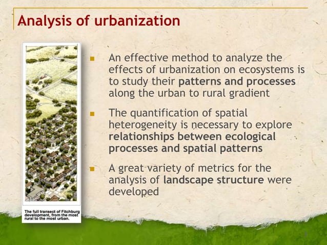 Spatio-temporal analysis using urban-rural gradient modelling and ...