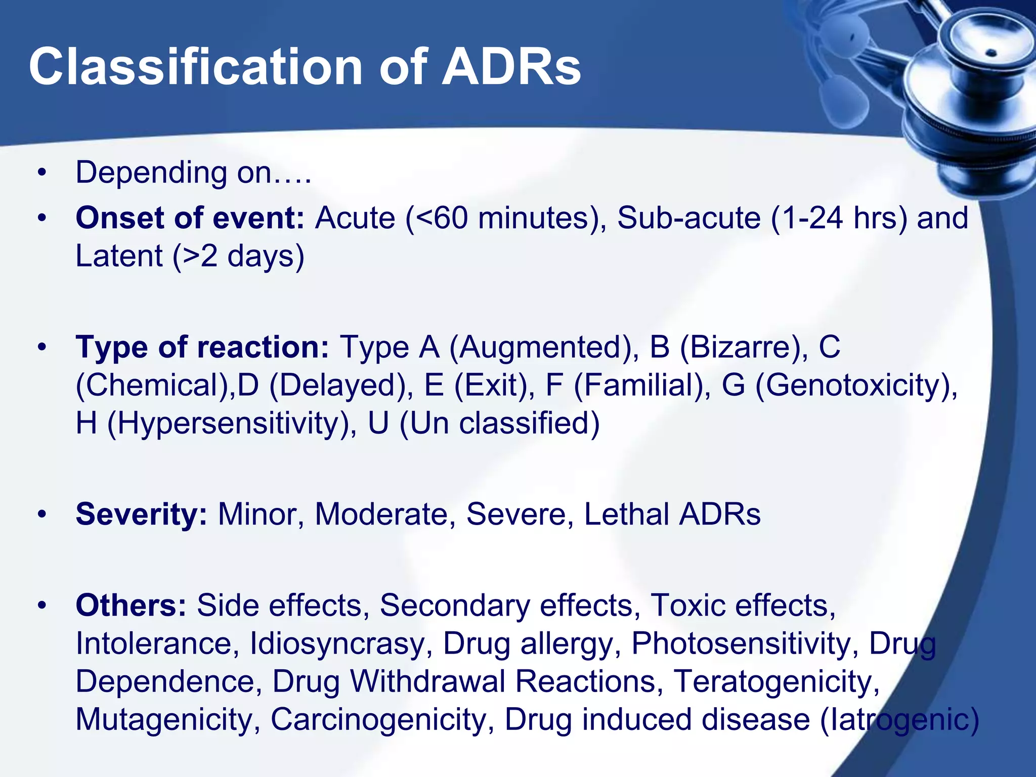 Adverse drug reactions | PPTX