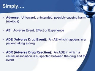 Adverse drug reactions | PPTX