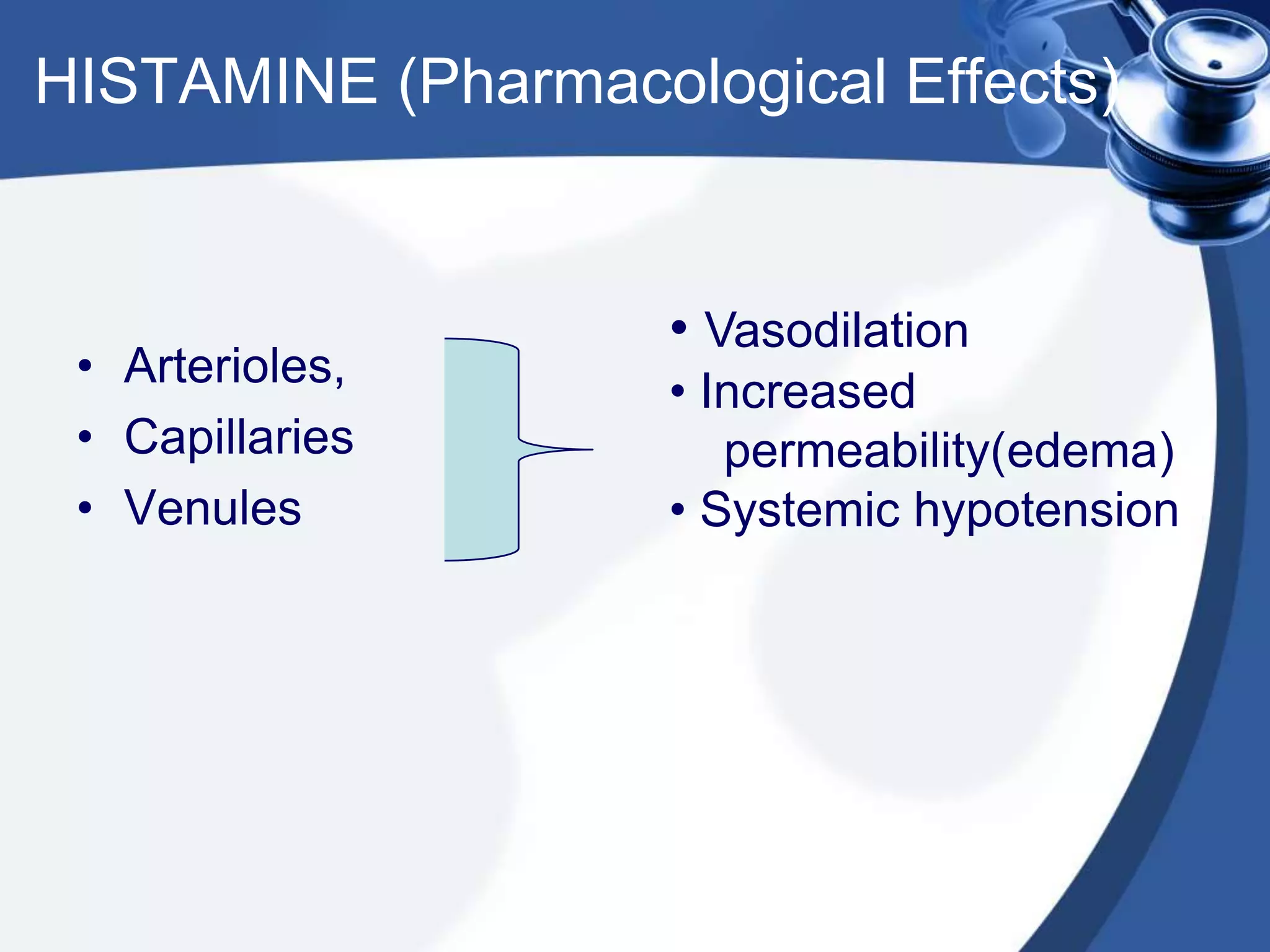 Histamine and antihistaminics | PPTX