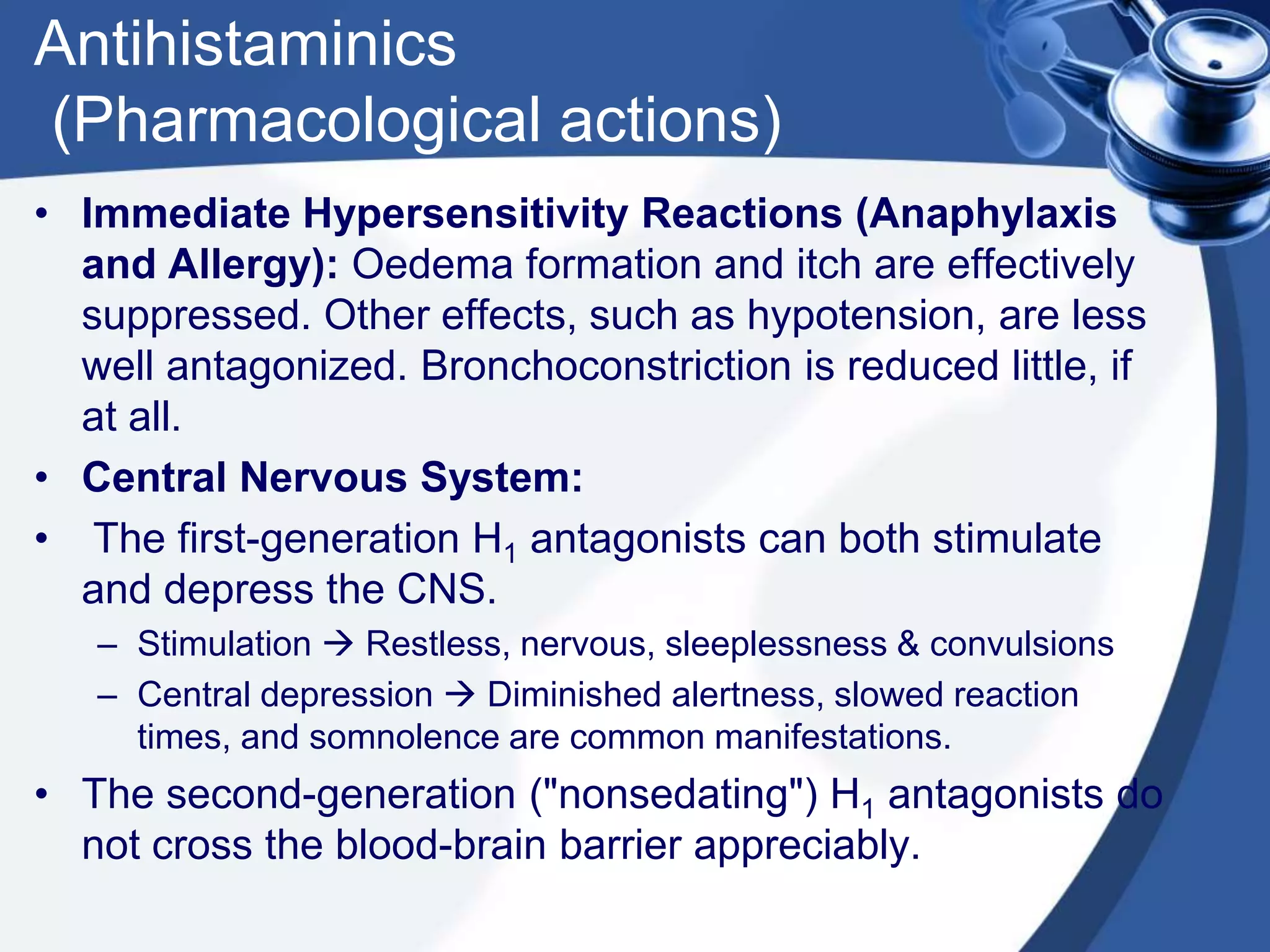 Histamine and antihistaminics | PPTX