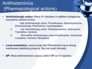 Histamine and antihistaminics | PPTX