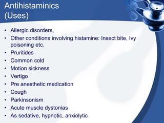 Histamine and antihistaminics | PPTX