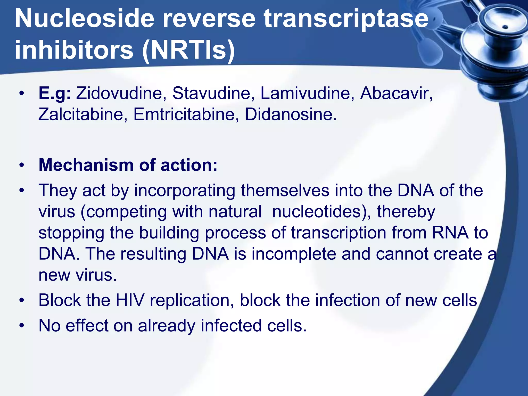 Antiretroviral drugs | PPTX
