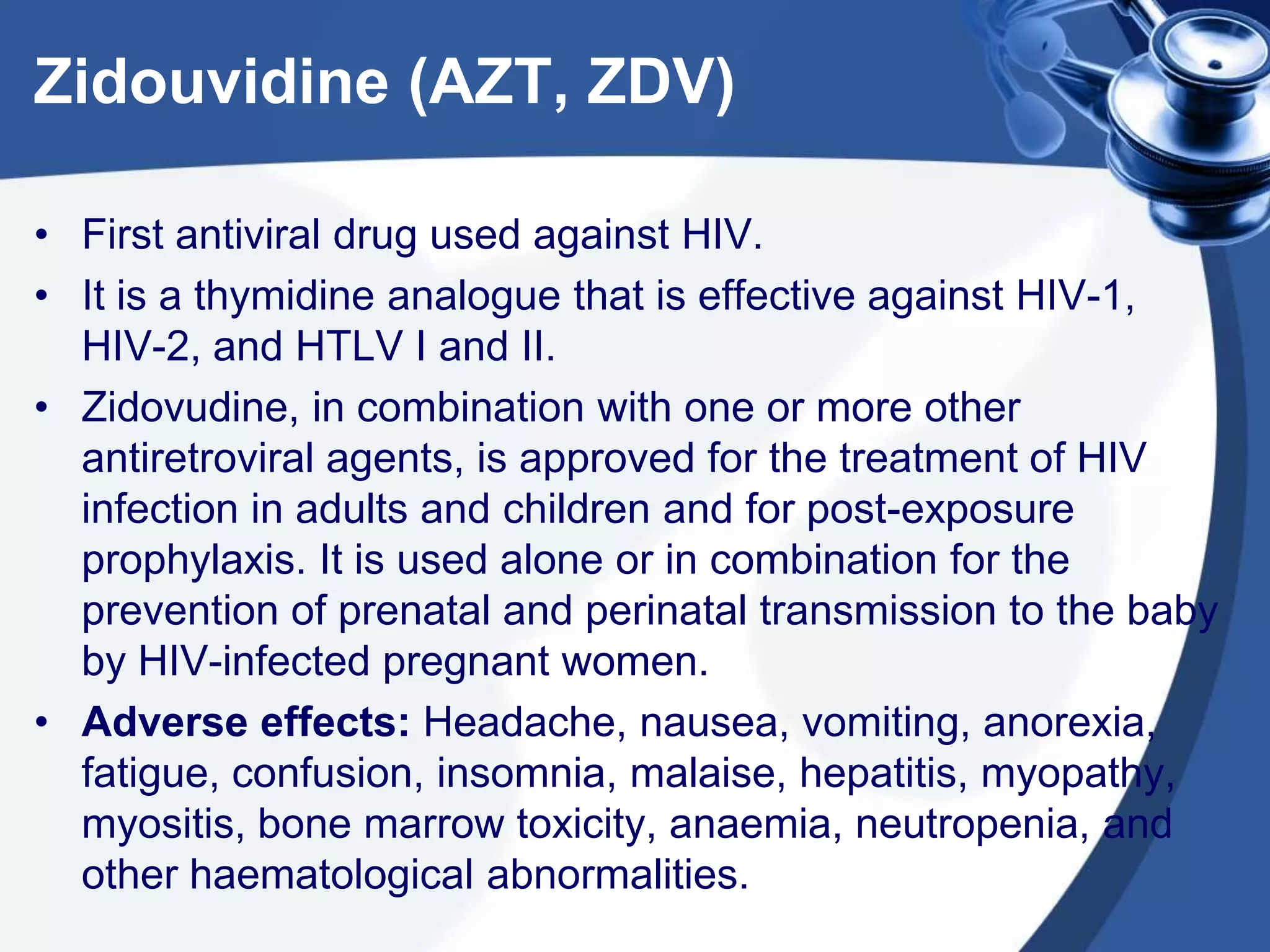 Antiretroviral drugs | PPTX