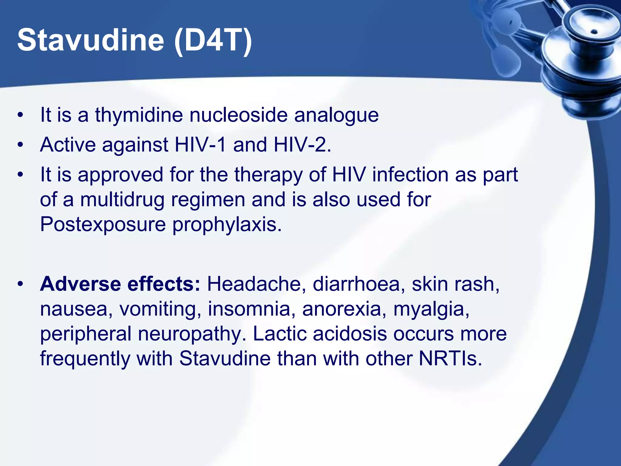 Antiretroviral drugs | PPTX