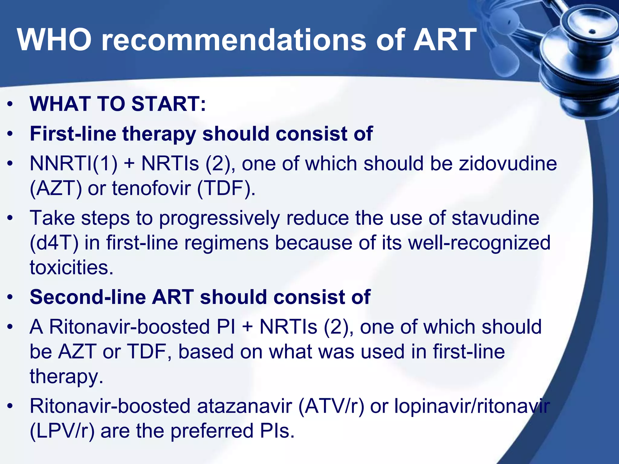 Antiretroviral drugs | PPTX