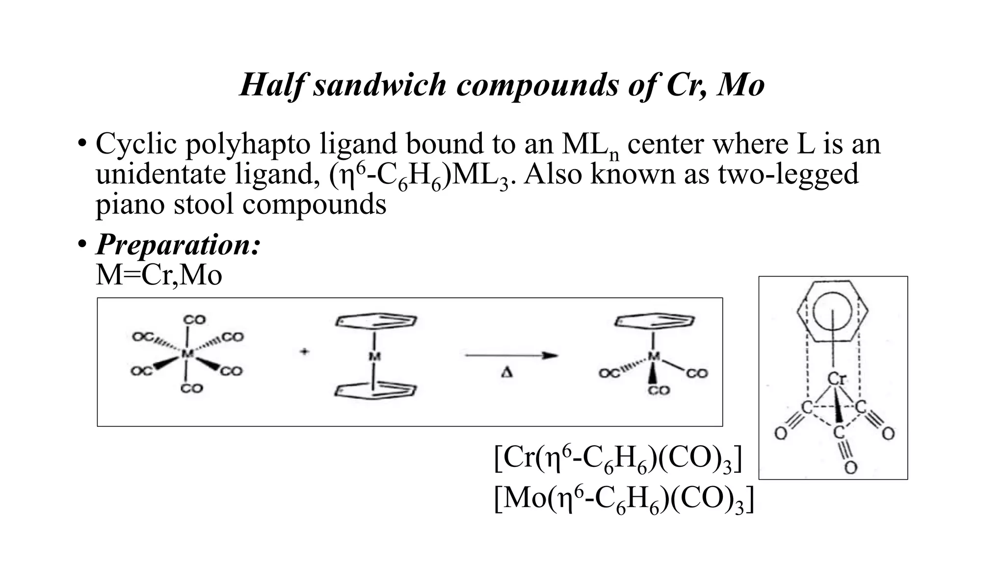 Allyl derivatives, sandwich compounds and half sandwich compounds | PPTX