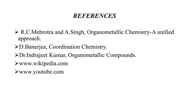 Allyl derivatives, sandwich compounds and half sandwich compounds | PPTX