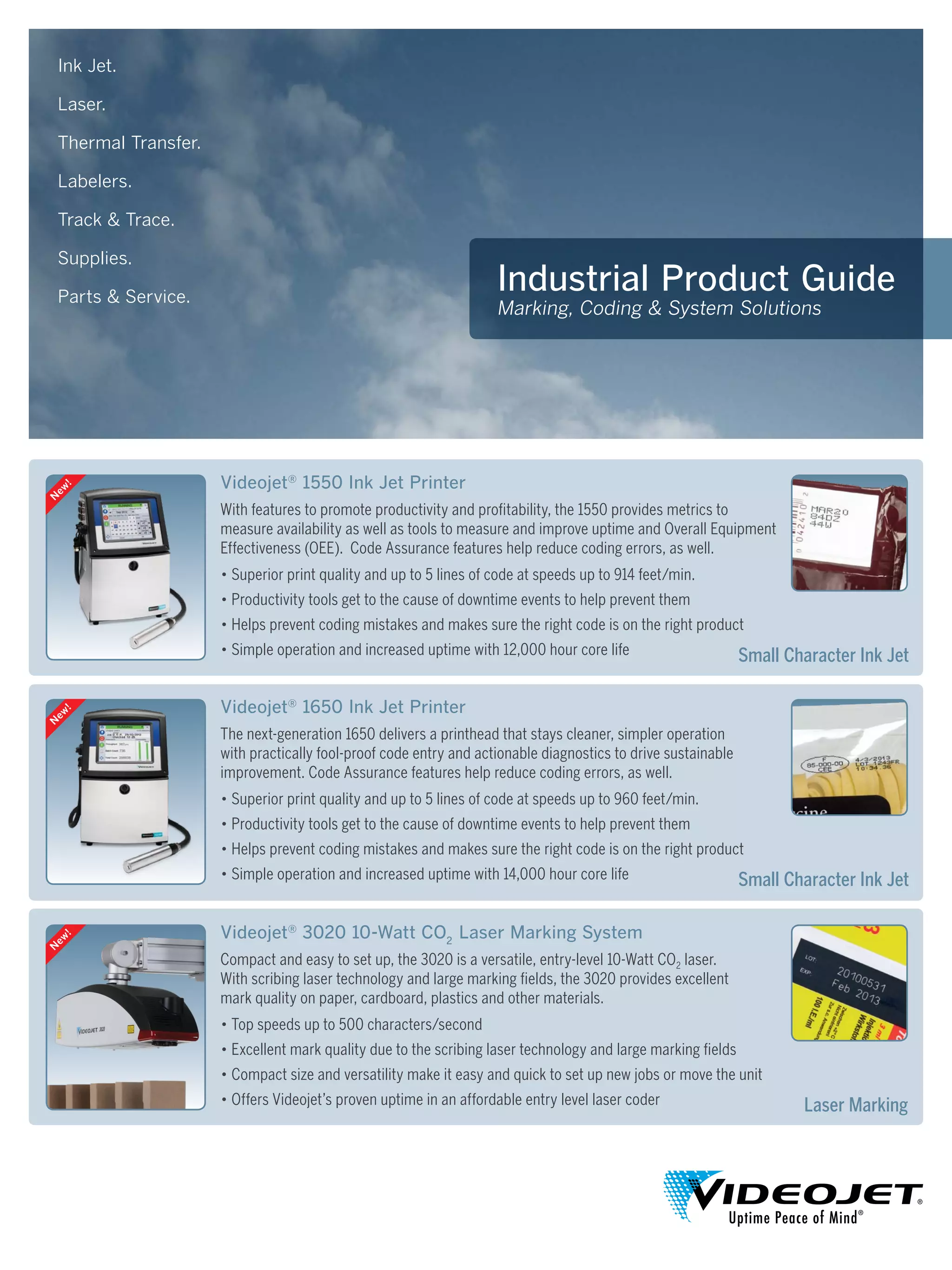 Videojet industrial product-guide | PDF