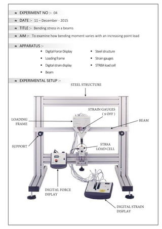 BENDING STRESS IN A BEAMS | PDF