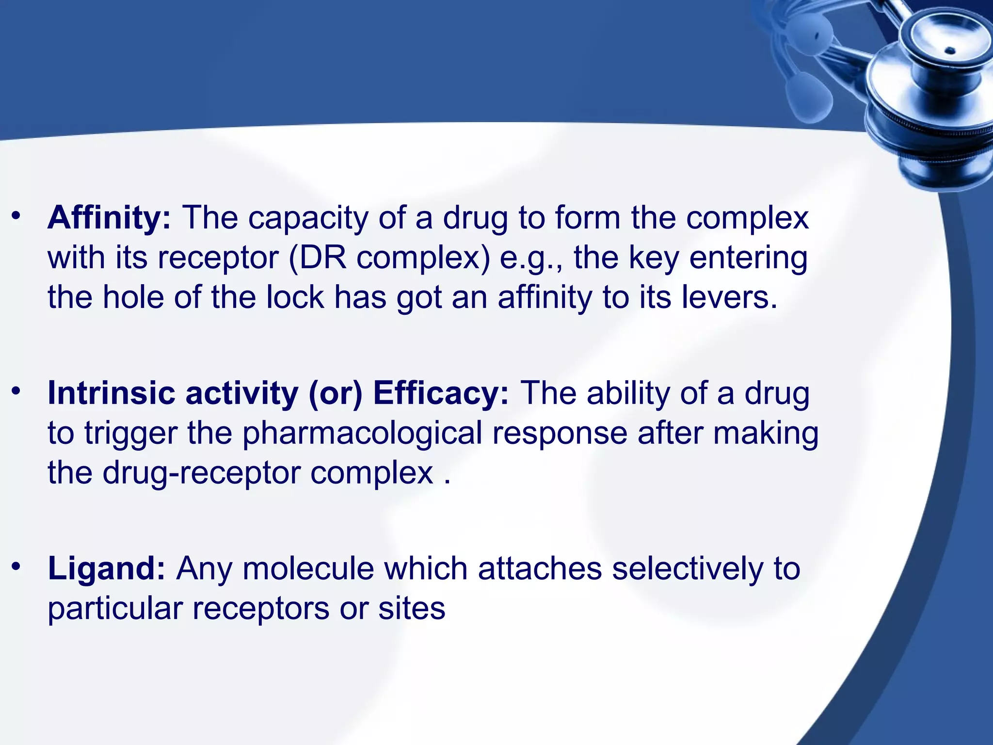 Mechanism of drug action | PPT