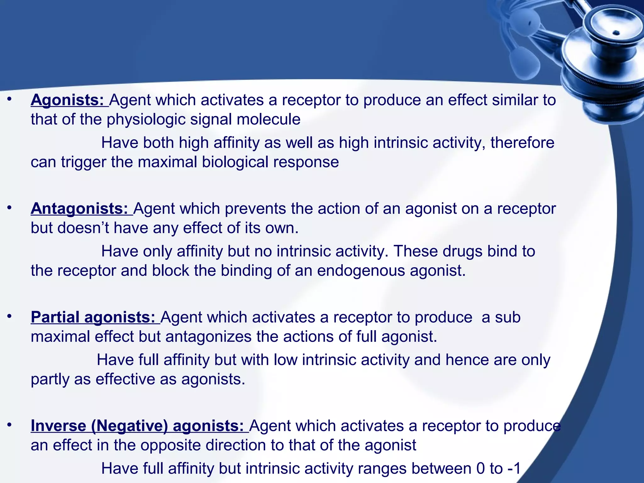 Mechanism of drug action | PPT