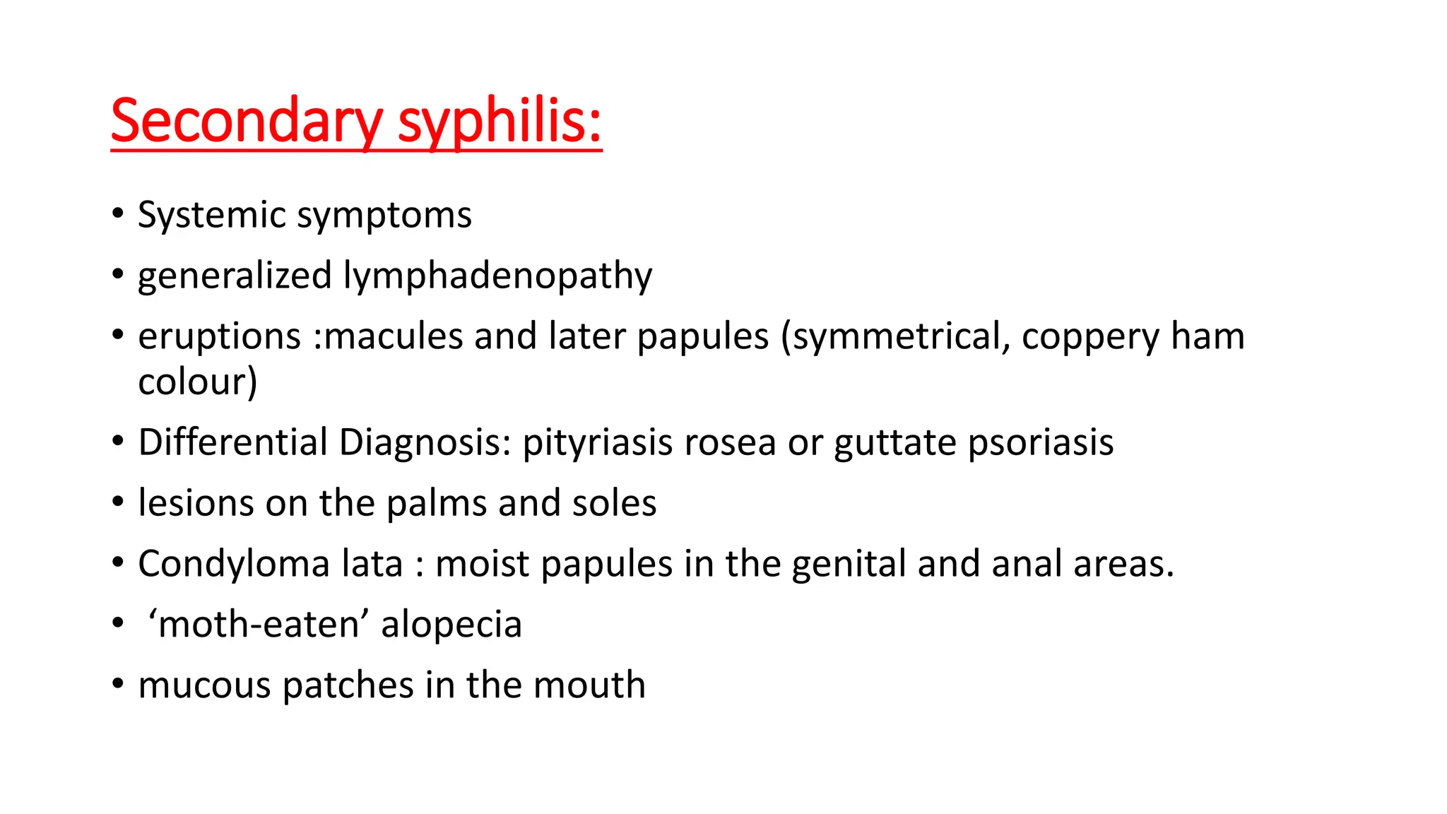 10th lecture syphilis | PPTX
