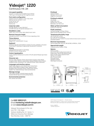 Vj 1220 technical details | PDF