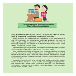 Panduan Pengajuan Perhutanan Sosial | PDF