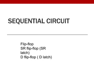 Sequential circuit | PPT