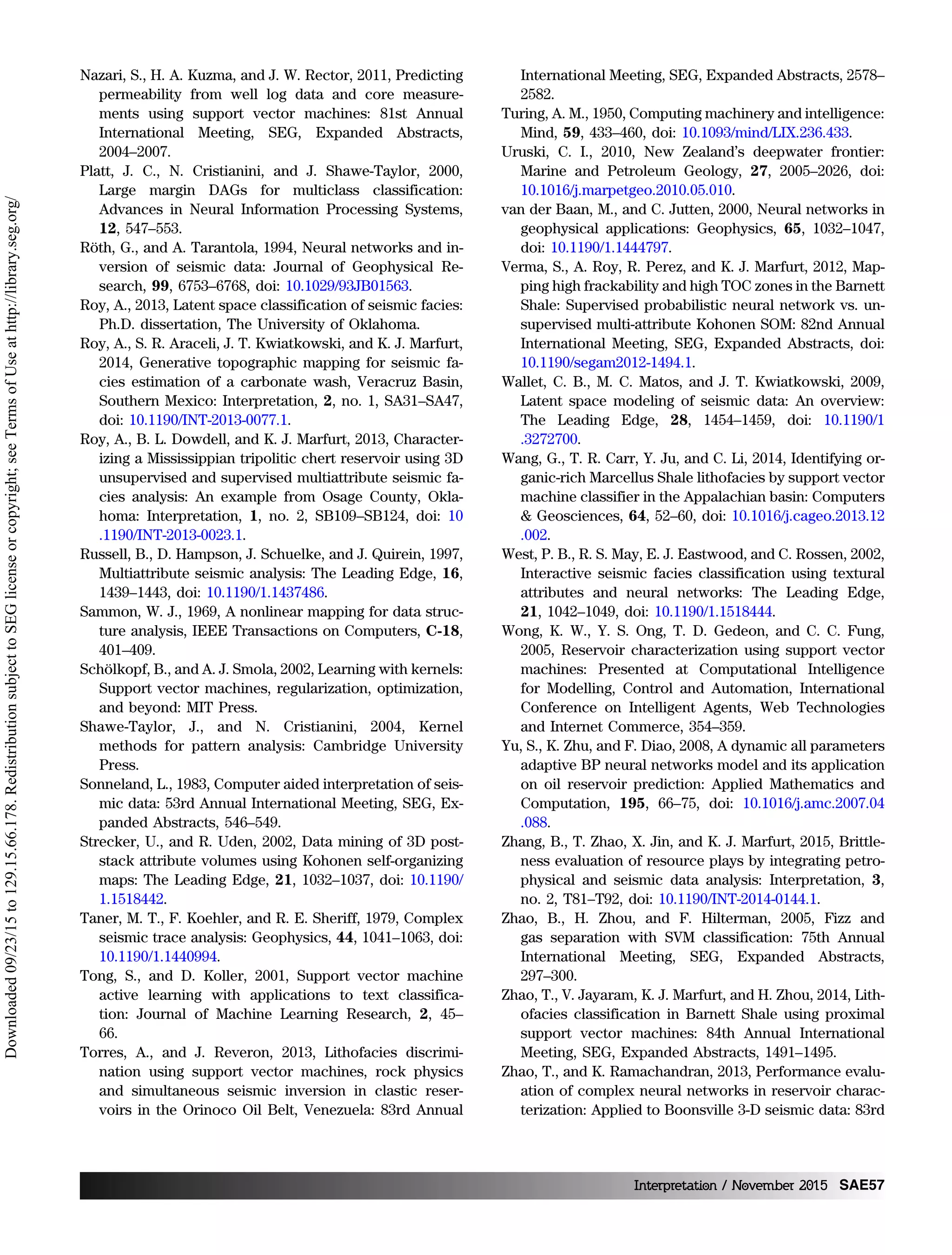 A comparison of classification techniques for seismic facies recognition | PDF