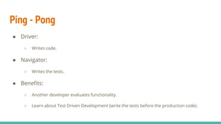 Pair programming | PPT
