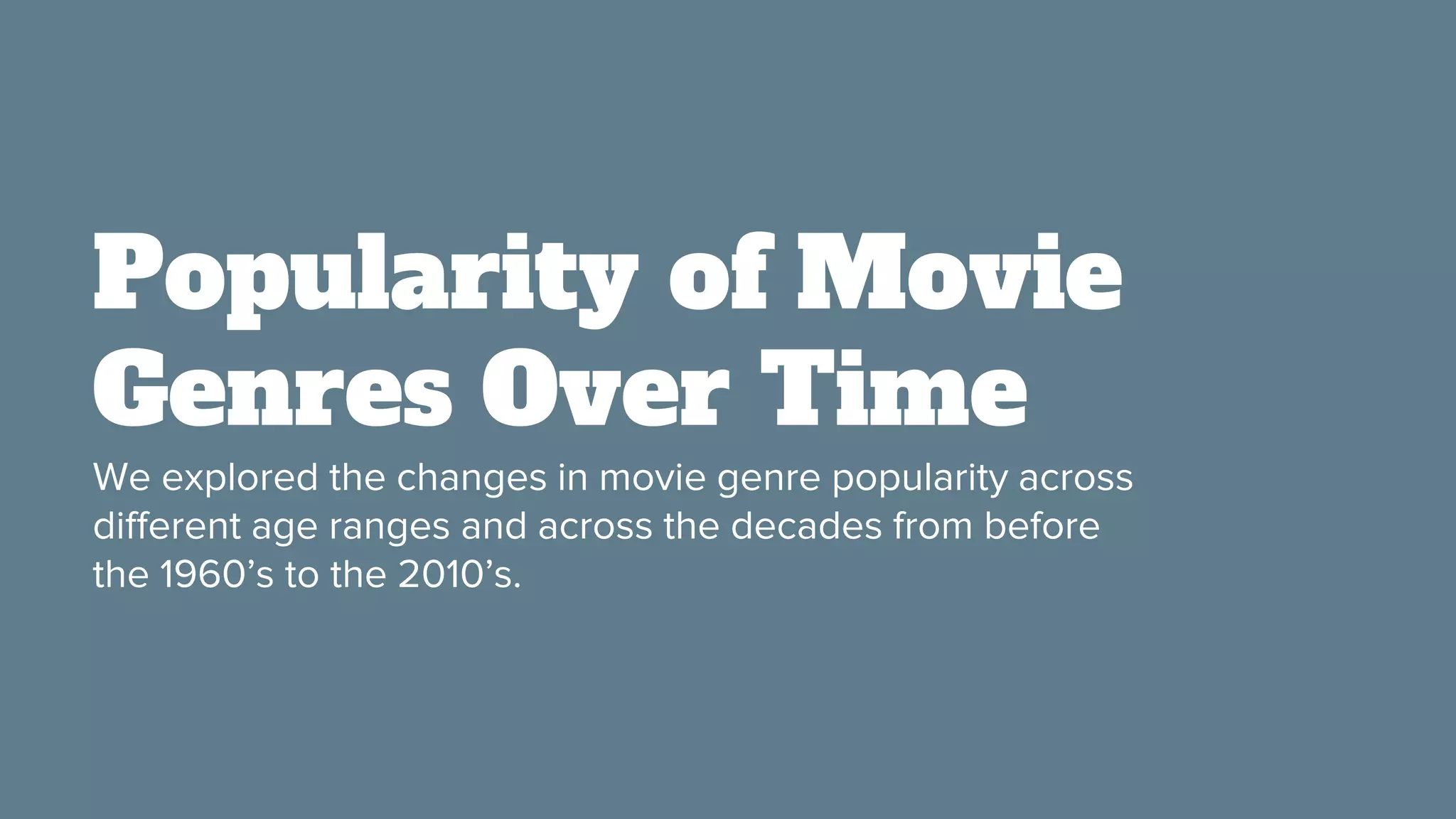 MOVIE GENRE ANALYSIS | PPTX