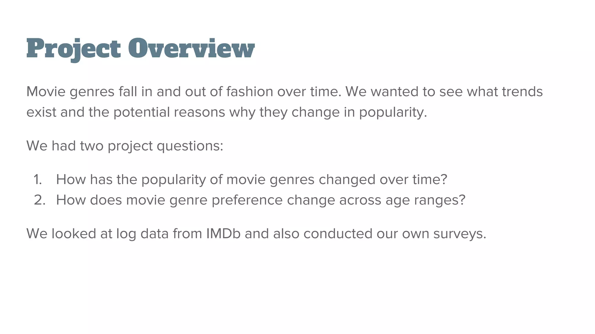 MOVIE GENRE ANALYSIS | PPTX