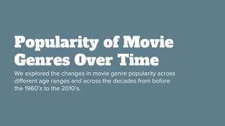 MOVIE GENRE ANALYSIS | PPTX