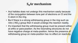 Aromatic Nucleophilic Substitution | PPTX