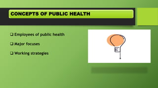 Definition and concepts of public health | PPTX