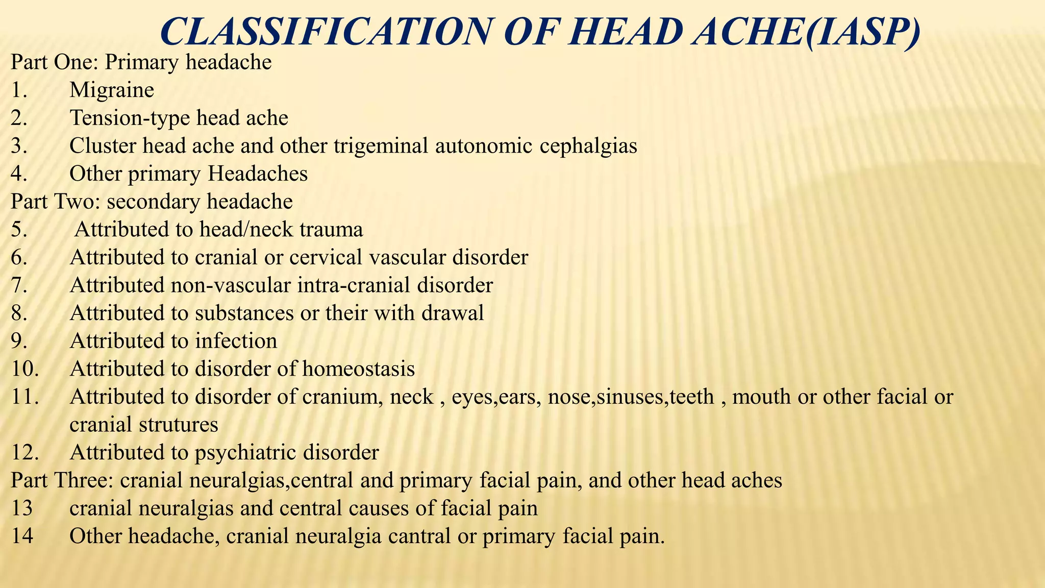 oro-facial pain (other than neuralgias) | PPTX | Brain and Nervous ...