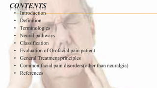 oro-facial pain (other than neuralgias) | PPTX