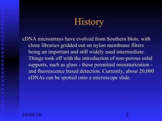 126 micro array study for gene expression | PPT