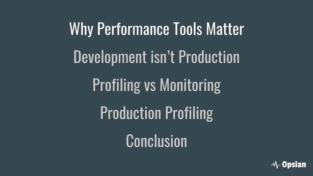 Continuous Profiling in Production: What, Why and How | PPT