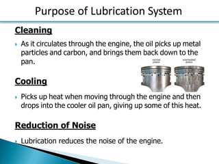 Lubrication System - IC Engine - Unit-III | PPTX
