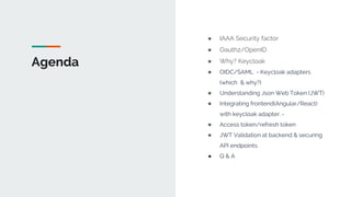 Draft: building secure applications with keycloak (oidc/jwt) | PPTX | Web Development | Internet