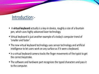Virtual keyboard | PPTX