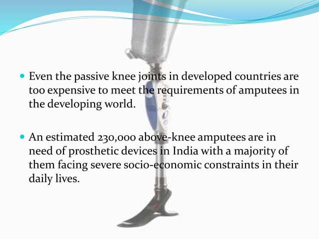 Designof a fully passive prosthetic knee | PPT