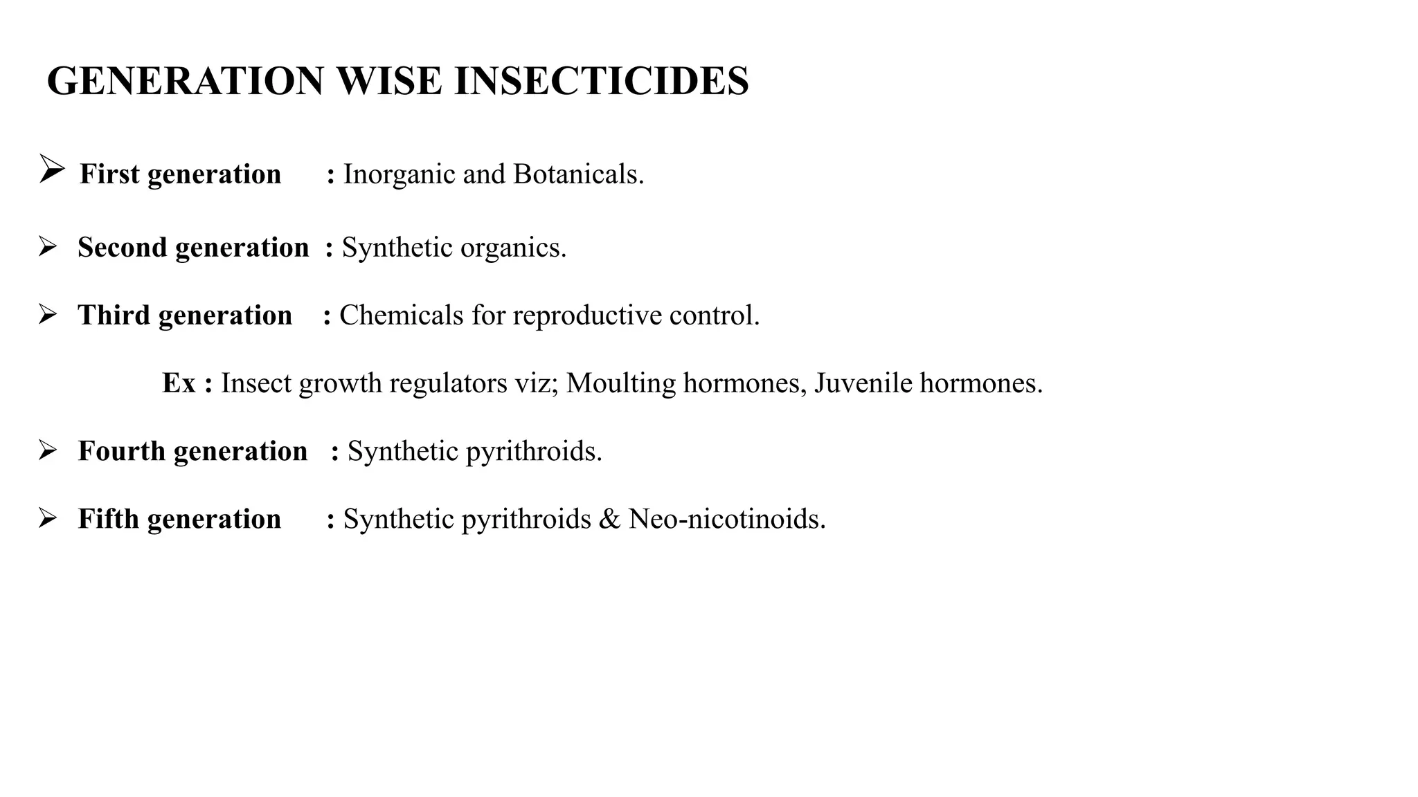 Classification of insecticides based on chemical nature | PPTX